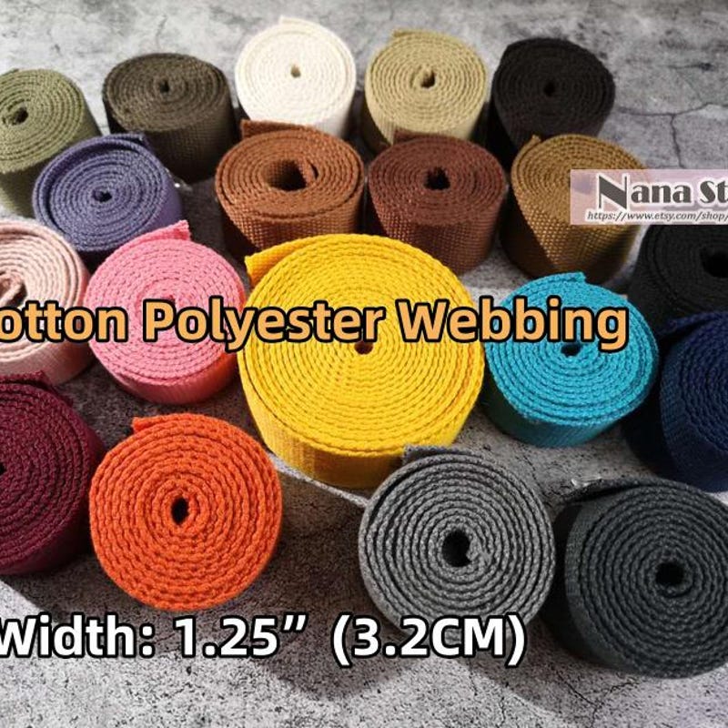 Cotton Webbing 1 1/4 Inch - Etsy