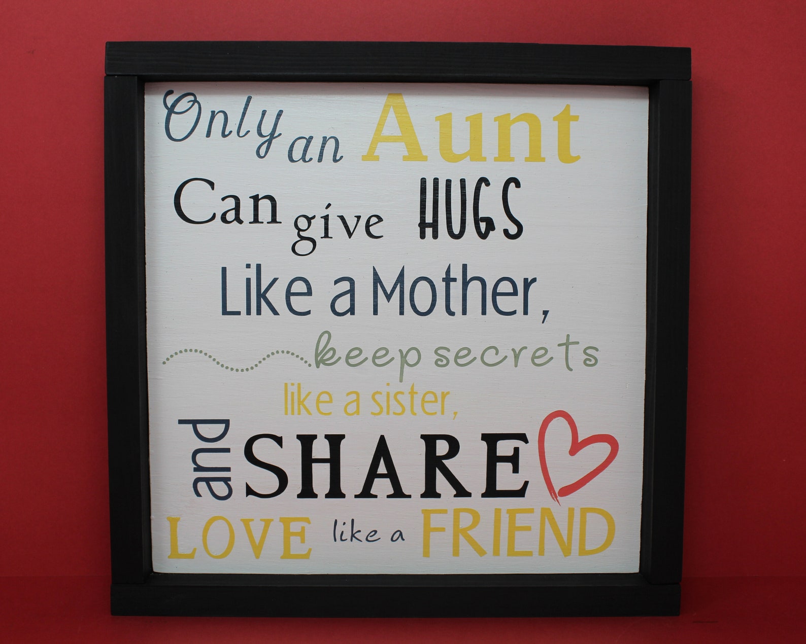Only an Aunt Sign Best Gifts for Aunts Decor Gift for Sister | Etsy