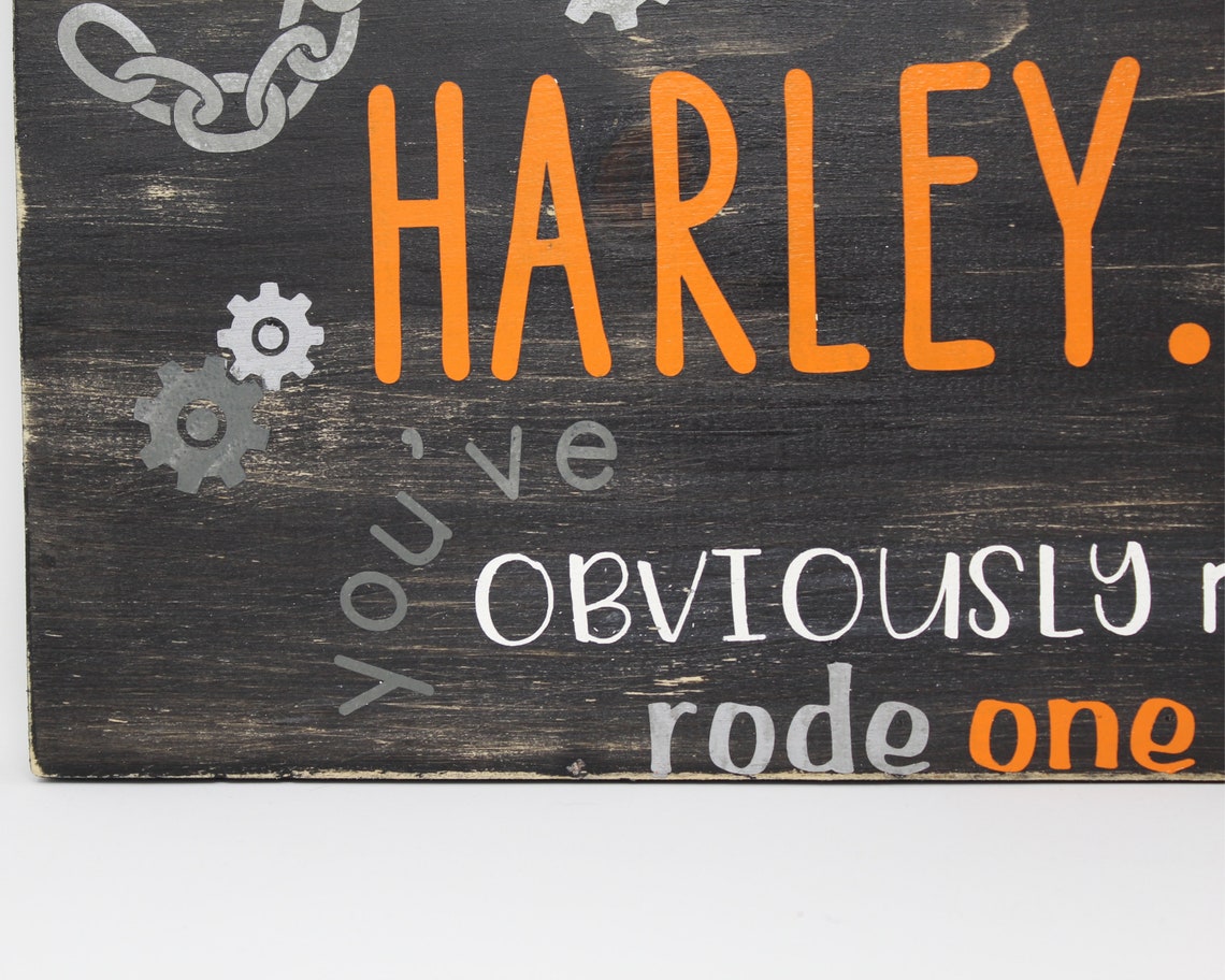 Personalized Custom Biker Sign Nothing Better Than a Harley - Etsy