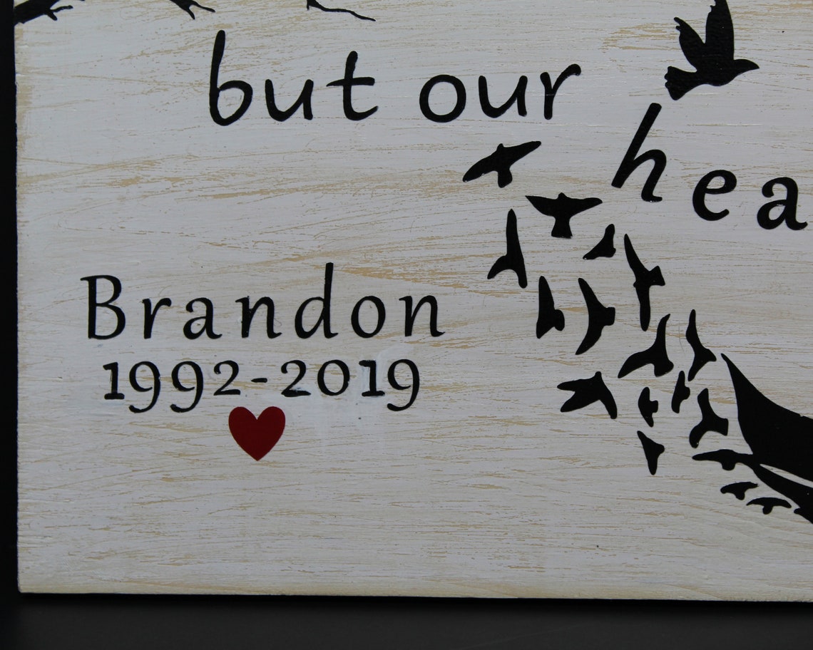Memorial Custom Remembrance Sign Personalized Your Wings Were | Etsy