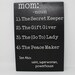 Definition of Mom Wood Sign, Custom Mother Gift Idea Wall Hanging Signs ...