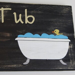 Funny Bathroom Tub Sign 'rub a Dub Dub Get Your Butt in - Etsy