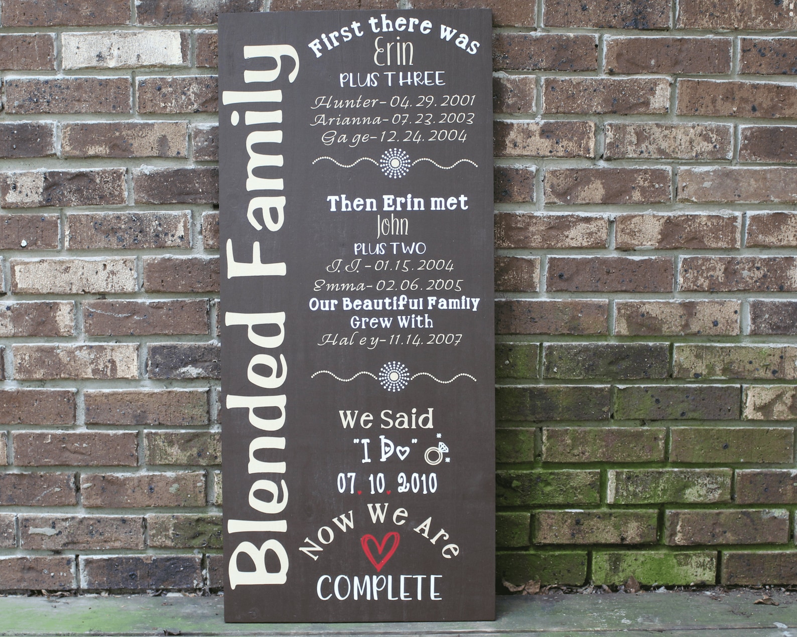 Custom Blended Family Sign Personalized Step Family Signs - Etsy