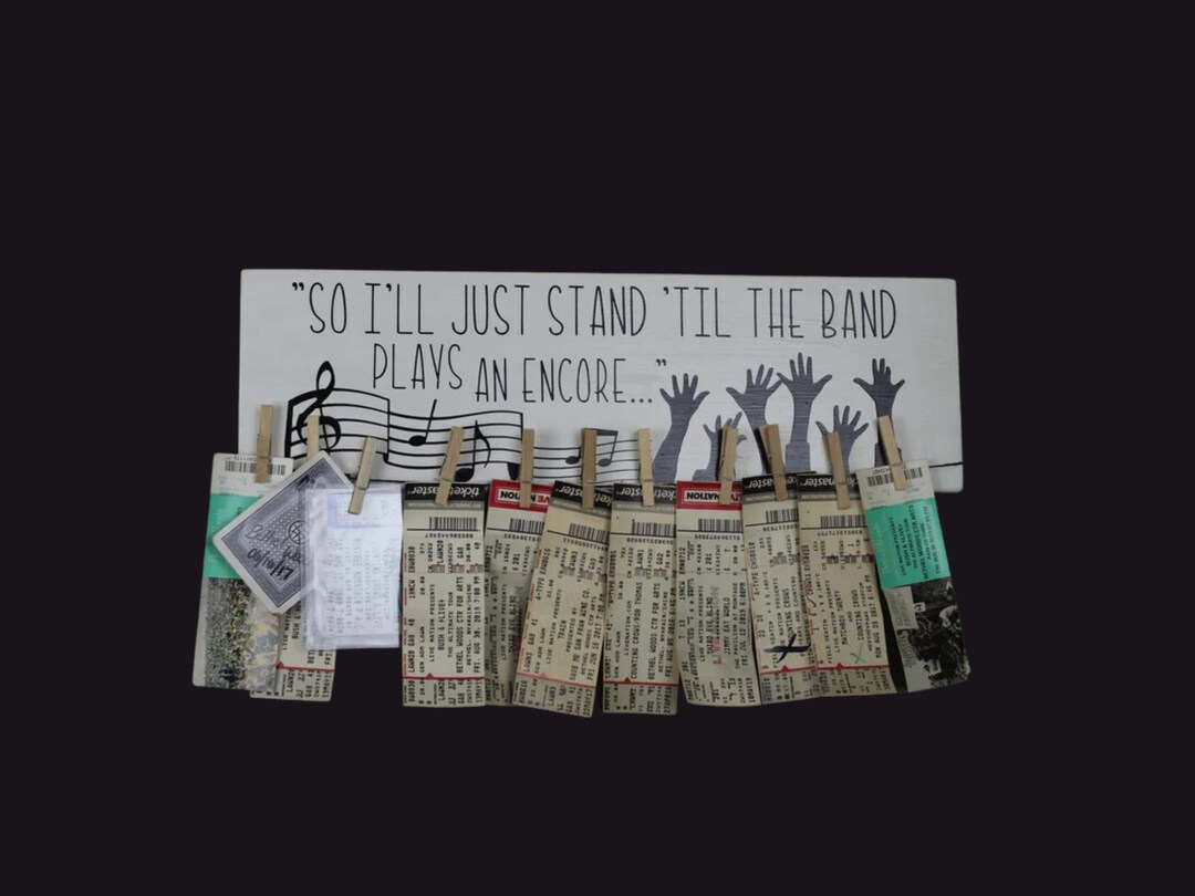 Custom Concert Ticket Holder, OAR Song Lyrics Sign, OAR Lyrics Concert ...