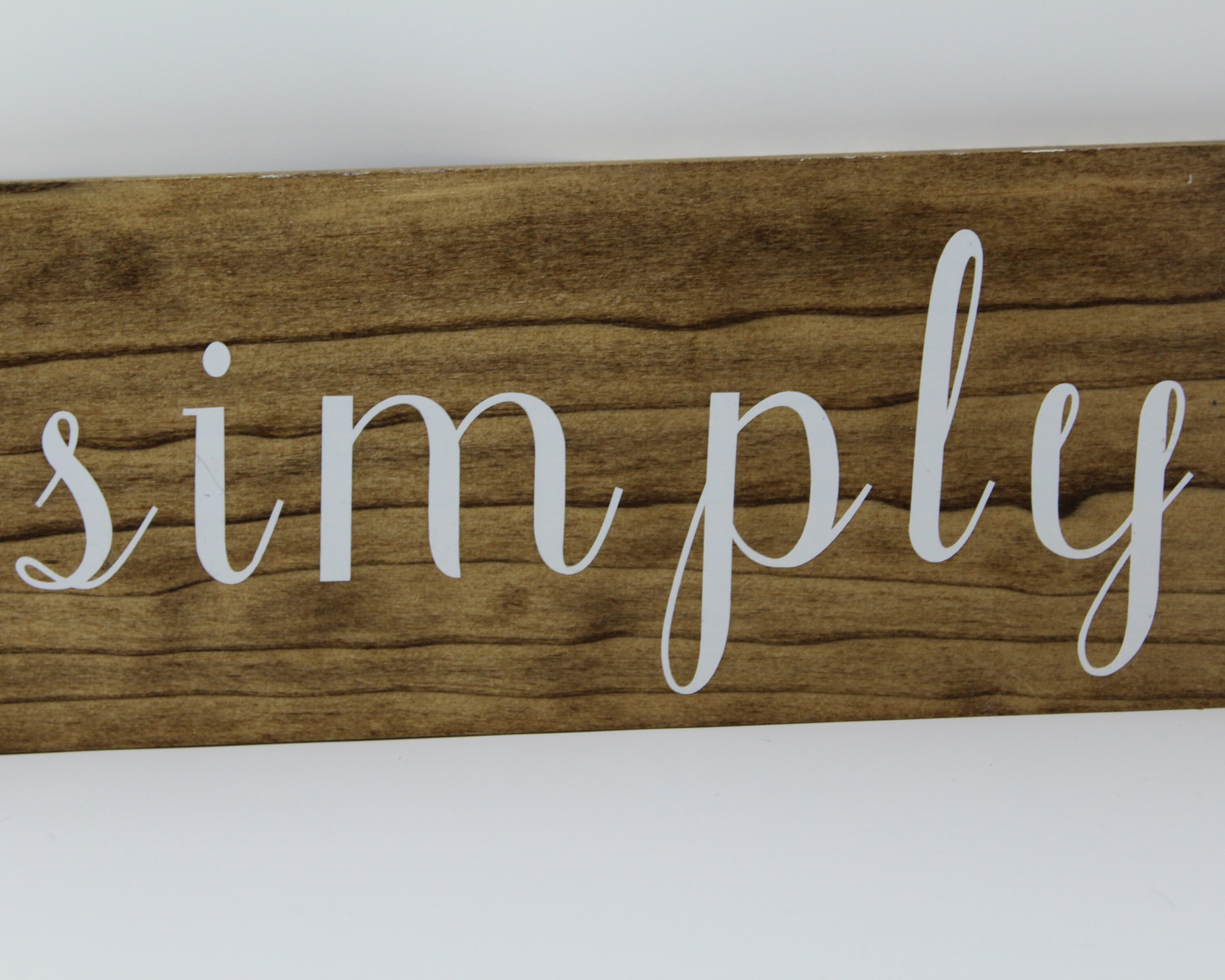 Live Simply Wooden Sign Rustic Inspirational Saying Wood Wall - Etsy