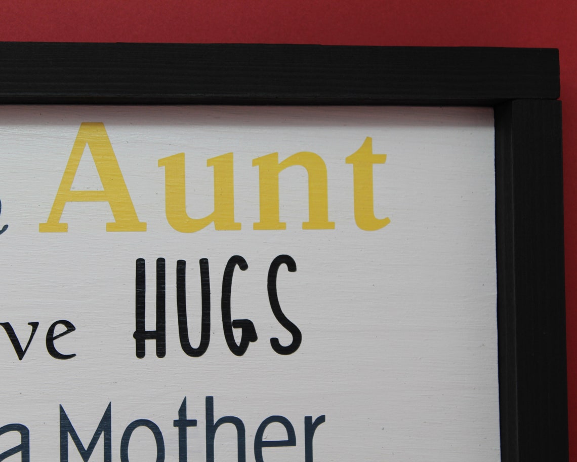 Only an Aunt Sign Best Gifts for Aunts Decor Gift for Sister | Etsy