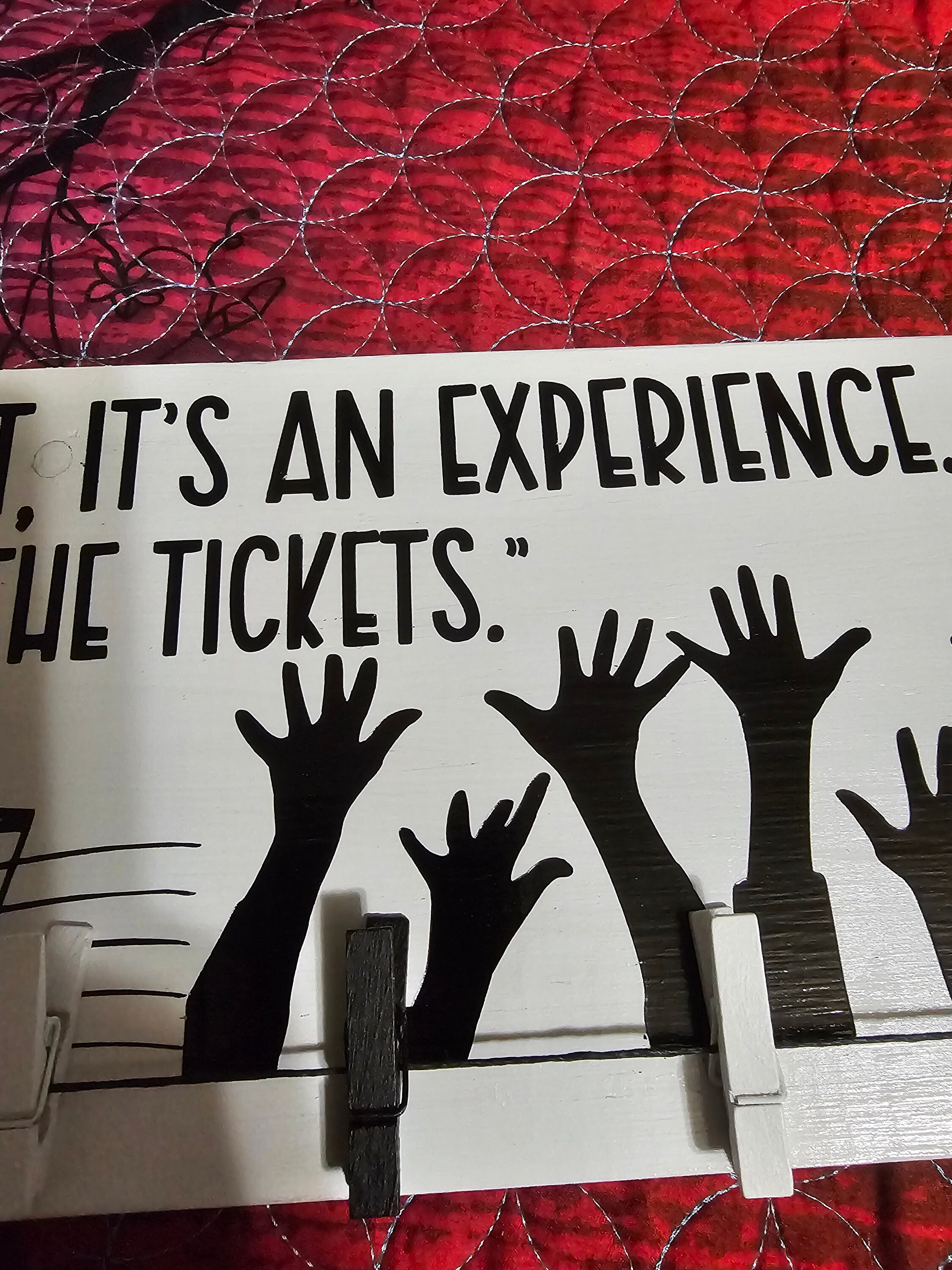 Custom Concert Ticket Holder, Personalized Song Lyrics Sign, Lyrics ...