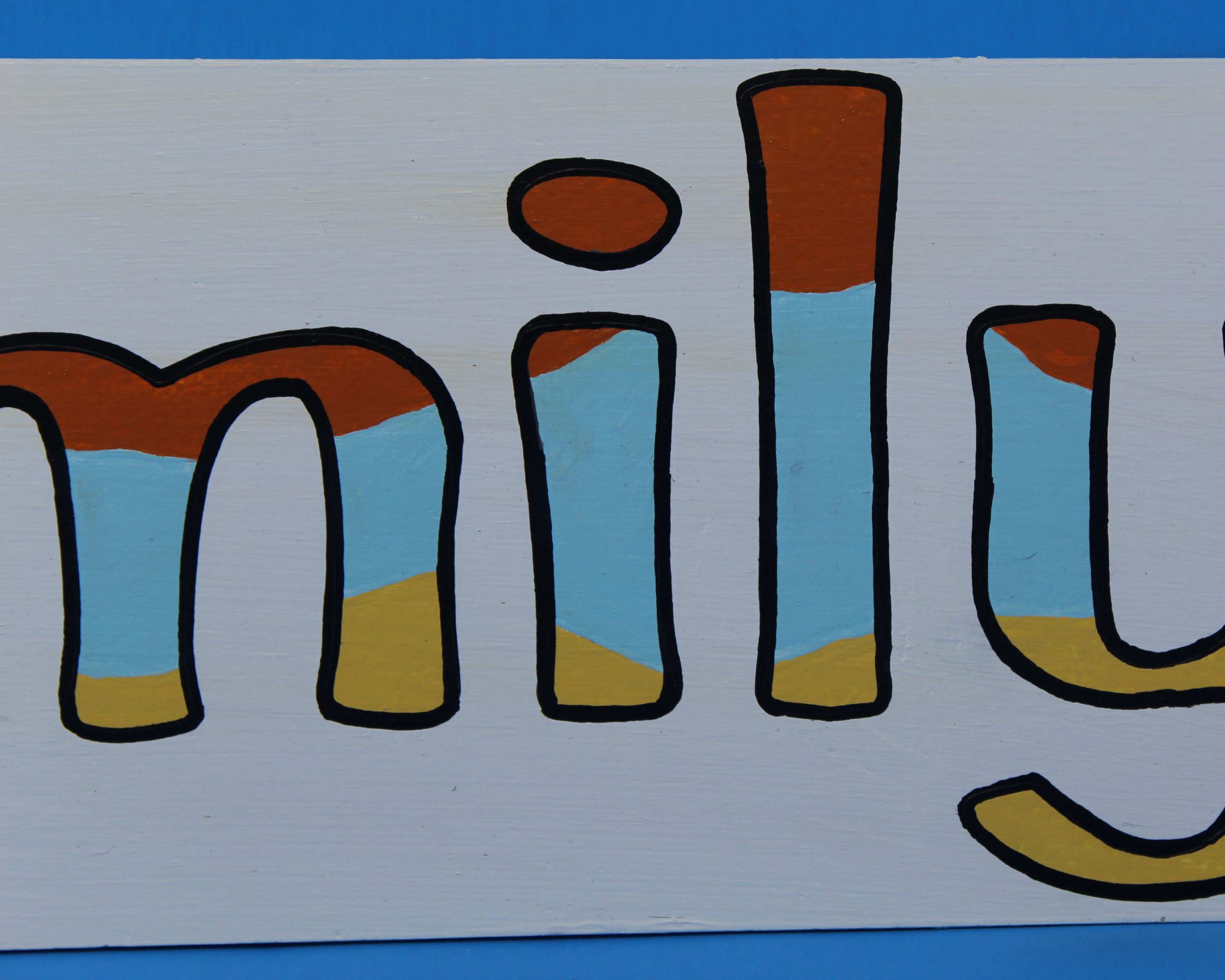 Pastel Family Sign Wooden Pastels Family Signs Wood Custom | Etsy