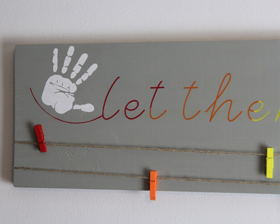 Let Them Be Little Kids Sign Kid's Handprint Picture - Etsy
