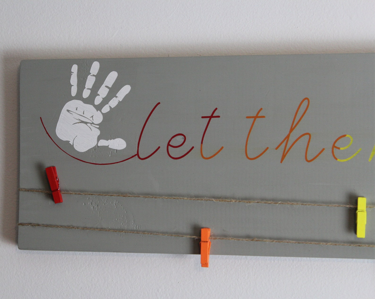 Let Them Be Little Kids Sign Kid's Handprint Picture - Etsy
