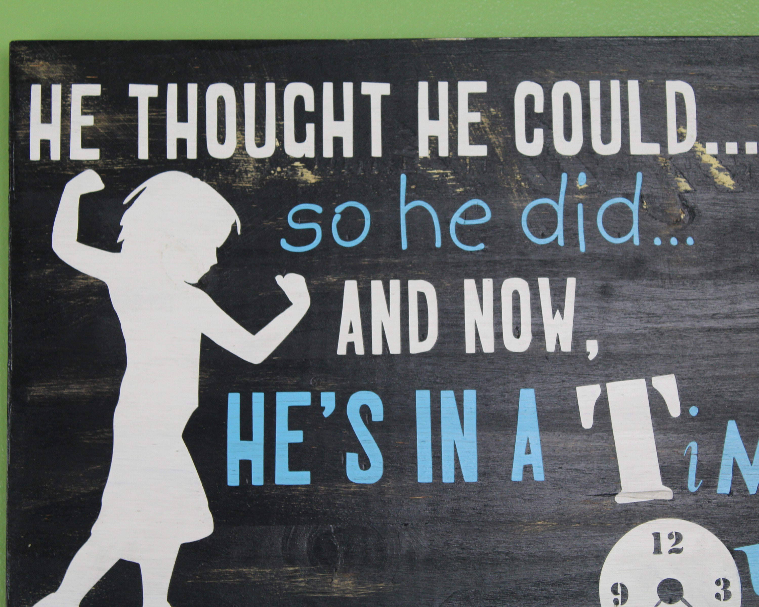 Boys Timeout Sign He Thought He Could So He Did and Now | Etsy