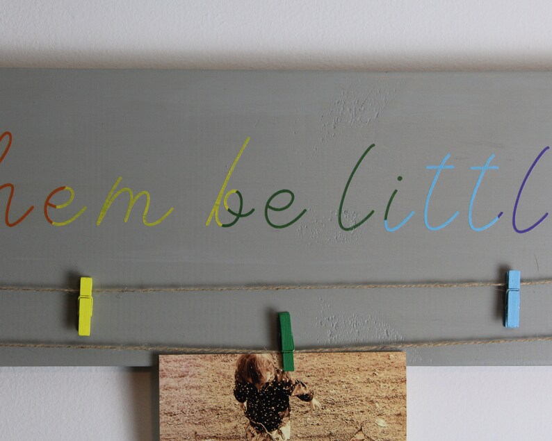Let Them Be Little Kids Sign Kid's Handprint Picture - Etsy