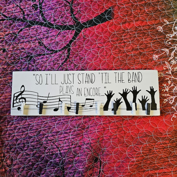 Custom Concert Ticket Wall Hanging - Etsy