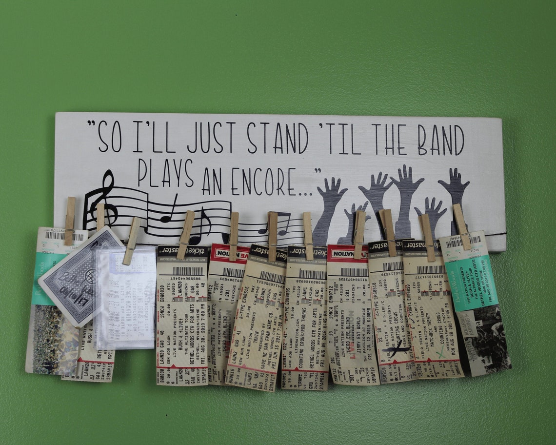 Custom Concert Ticket Holder OAR Song Lyrics Sign OAR Lyrics - Etsy