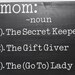 Definition of Mom Wood Sign, Custom Mother Gift Idea Wall Hanging Signs ...