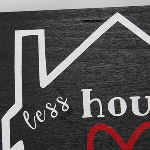 Less House More Home Sign, Housewarming Wall Hanging Home Decor Gifts ...