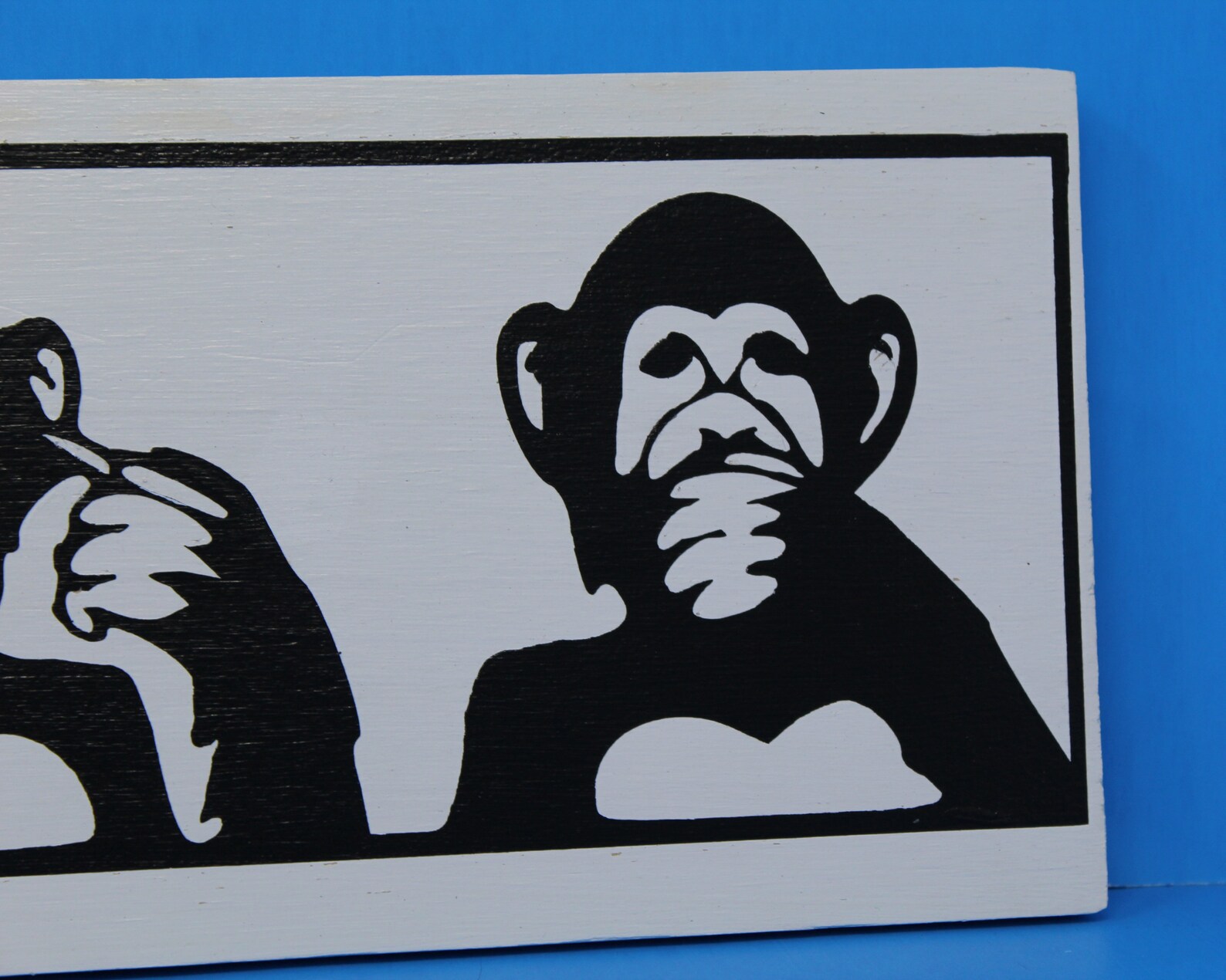 Monkeys See No Evil Hear No Evil Speak No Evil Sign Hand | Etsy