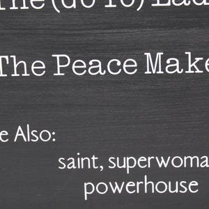 Definition of Mom Wood Sign, Custom Mother Gift Idea Wall Hanging Signs ...