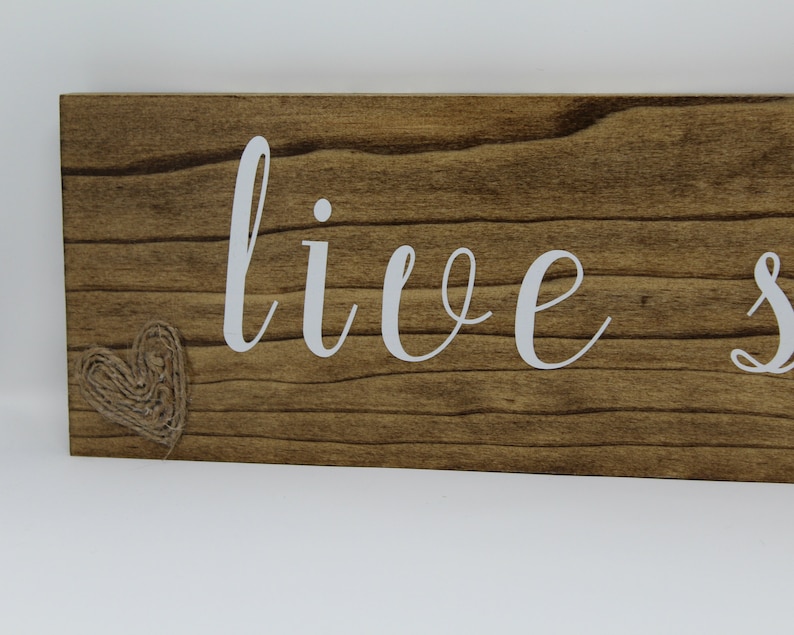 Live Simply Wooden Sign, Rustic Inspirational Saying Wood Wall Hanging ...
