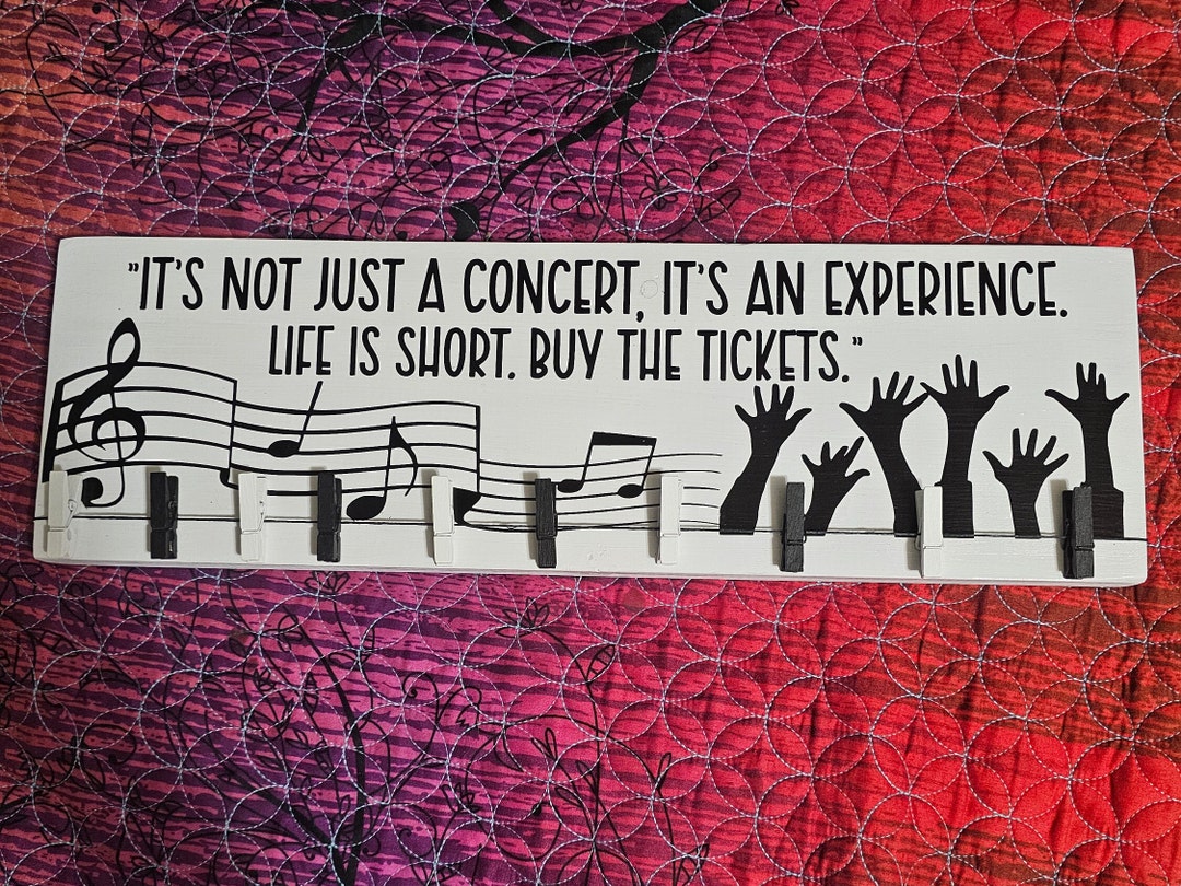 Custom Concert Ticket Holder, Personalized Song Lyrics Sign, Lyrics ...