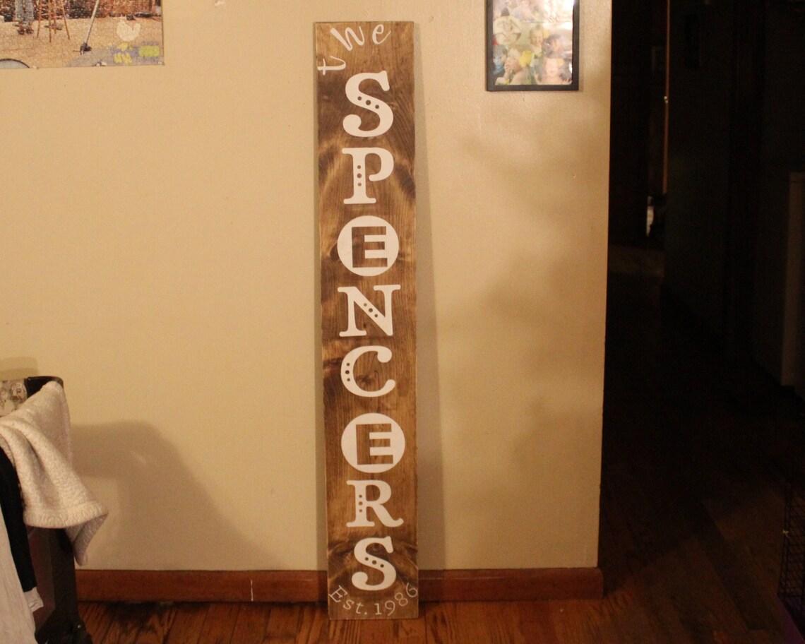 Personalized Last Name Welcome Sign Customized Home Entrance - Etsy