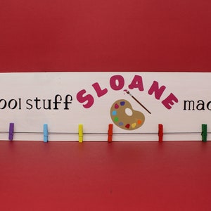 Personalized Cool Stuff Kids Made Sign - Custom Kid Art Display - Kid's ...