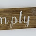Live Simply Wooden Sign, Rustic Inspirational Saying Wood Wall Hanging ...