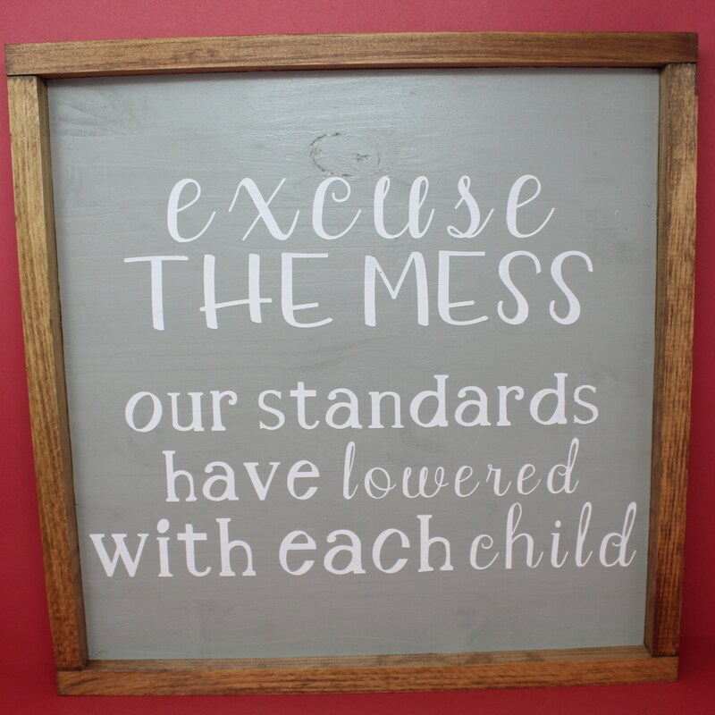 Messy House Sign - Etsy