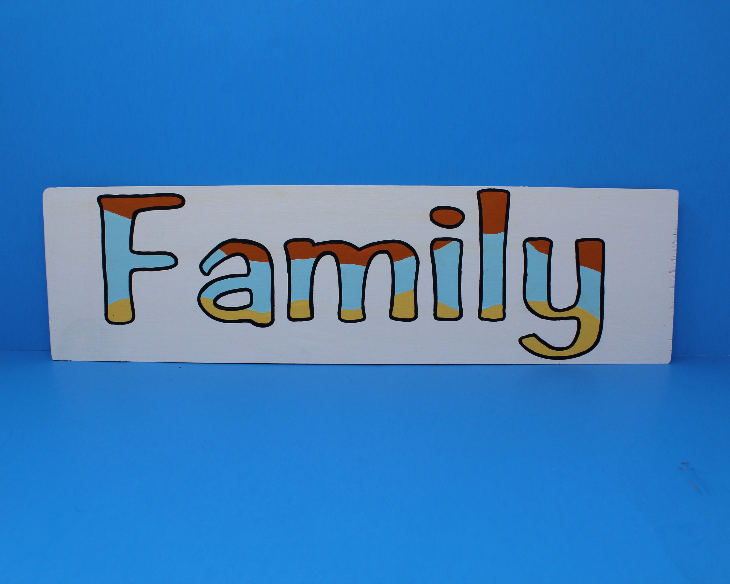 Pastel Family Sign Wooden Pastels Family Signs Wood Custom | Etsy
