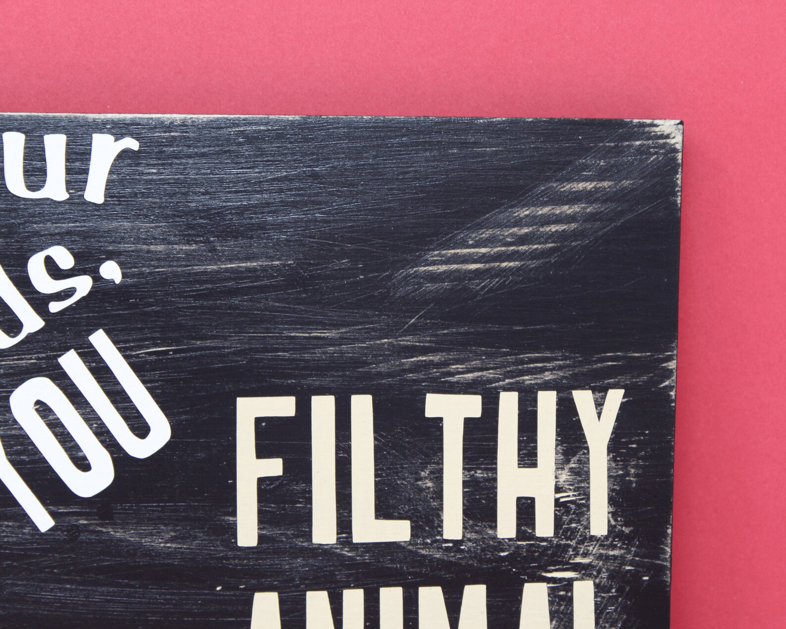 Wash Your Hands You Filthy Animal Bathroom Sign Funny - Etsy