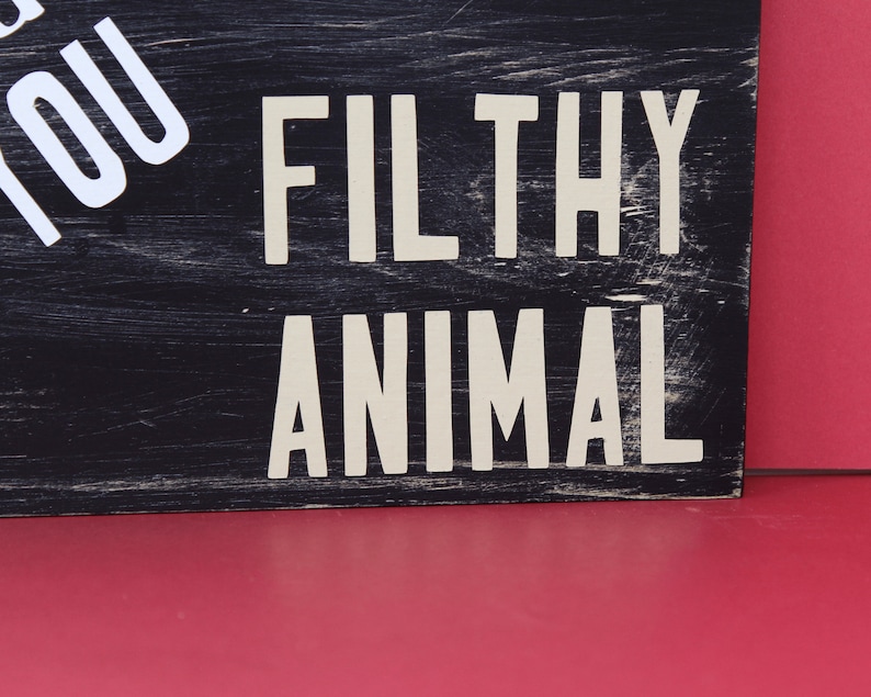 Wash Your Hands You Filthy Animal Bathroom Sign Funny | Etsy