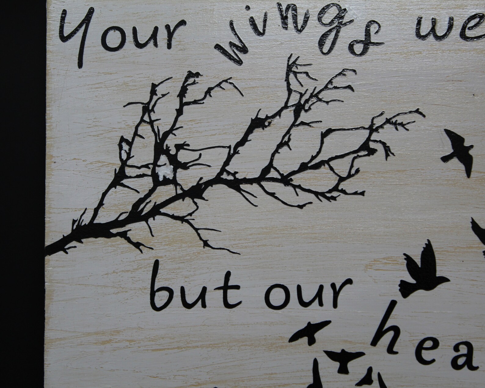 Memorial Custom Remembrance Sign Personalized Your Wings Were | Etsy