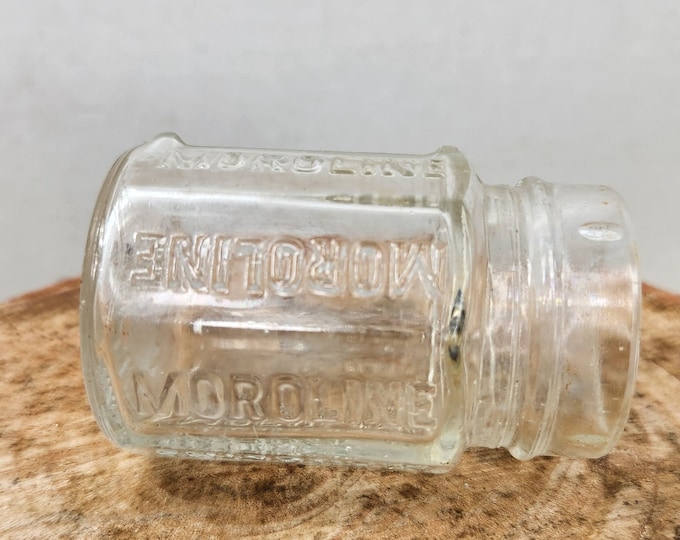 Vintage Moroline Petroleum Glass Jelly Jar - Etsy