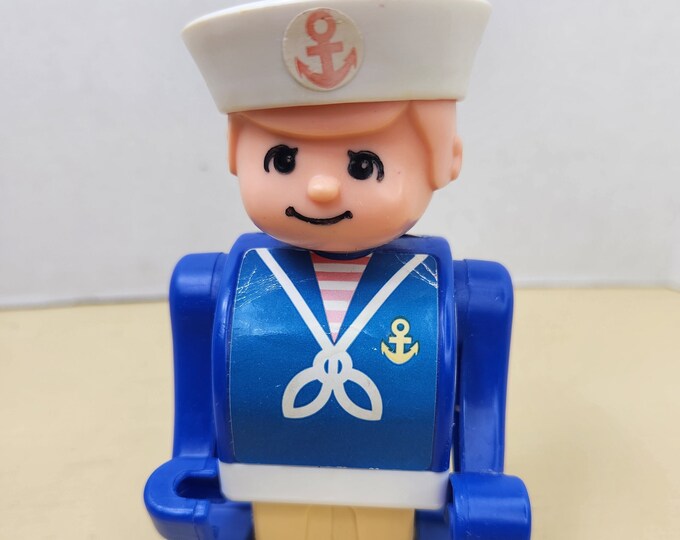 Vintage Tomy Toy Navy Boy Sailor Roller Toy - Etsy