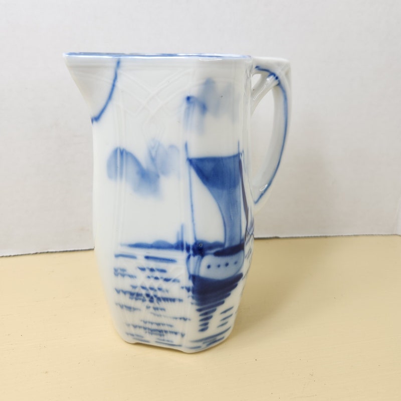 Flow Blue Pitcher - Etsy