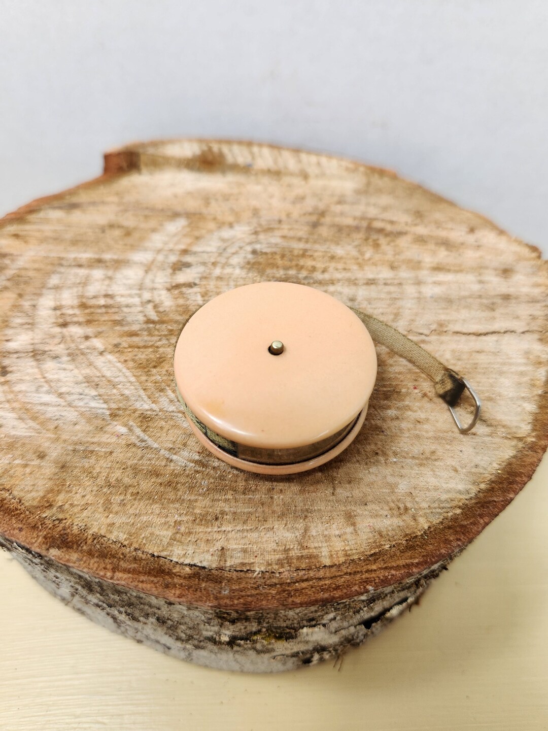 Vintage Pale Pink Pocket Tape Measure - Etsy