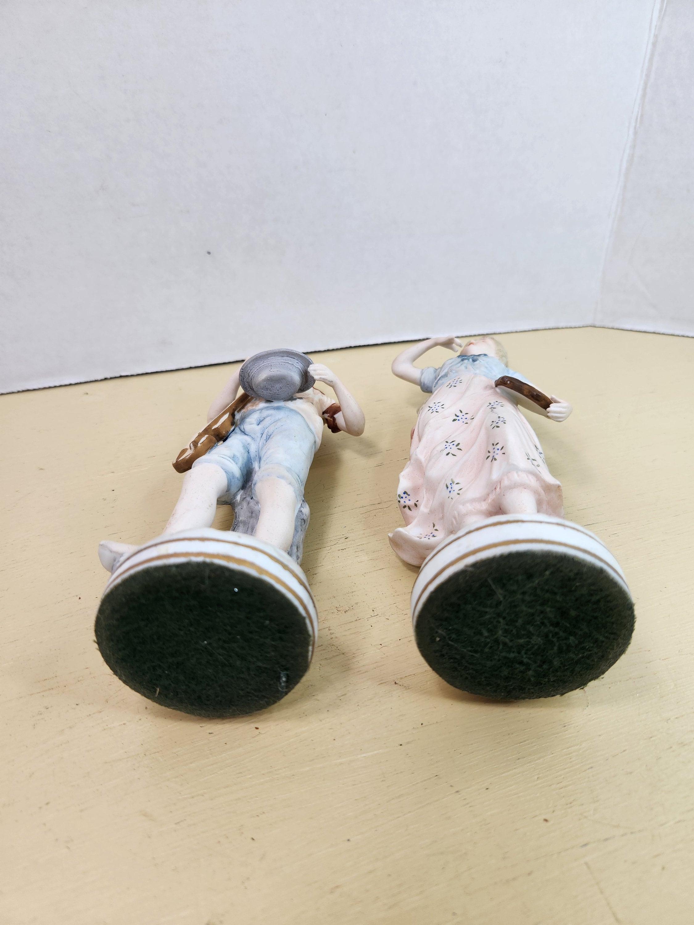 Vintage Sandrea Porcelain Set Man & Woman Musician - Etsy