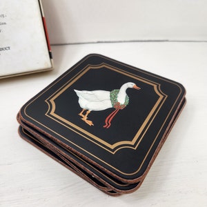 Vintage Pimpernel Christmas Goose Coasters Set of 6 - Etsy