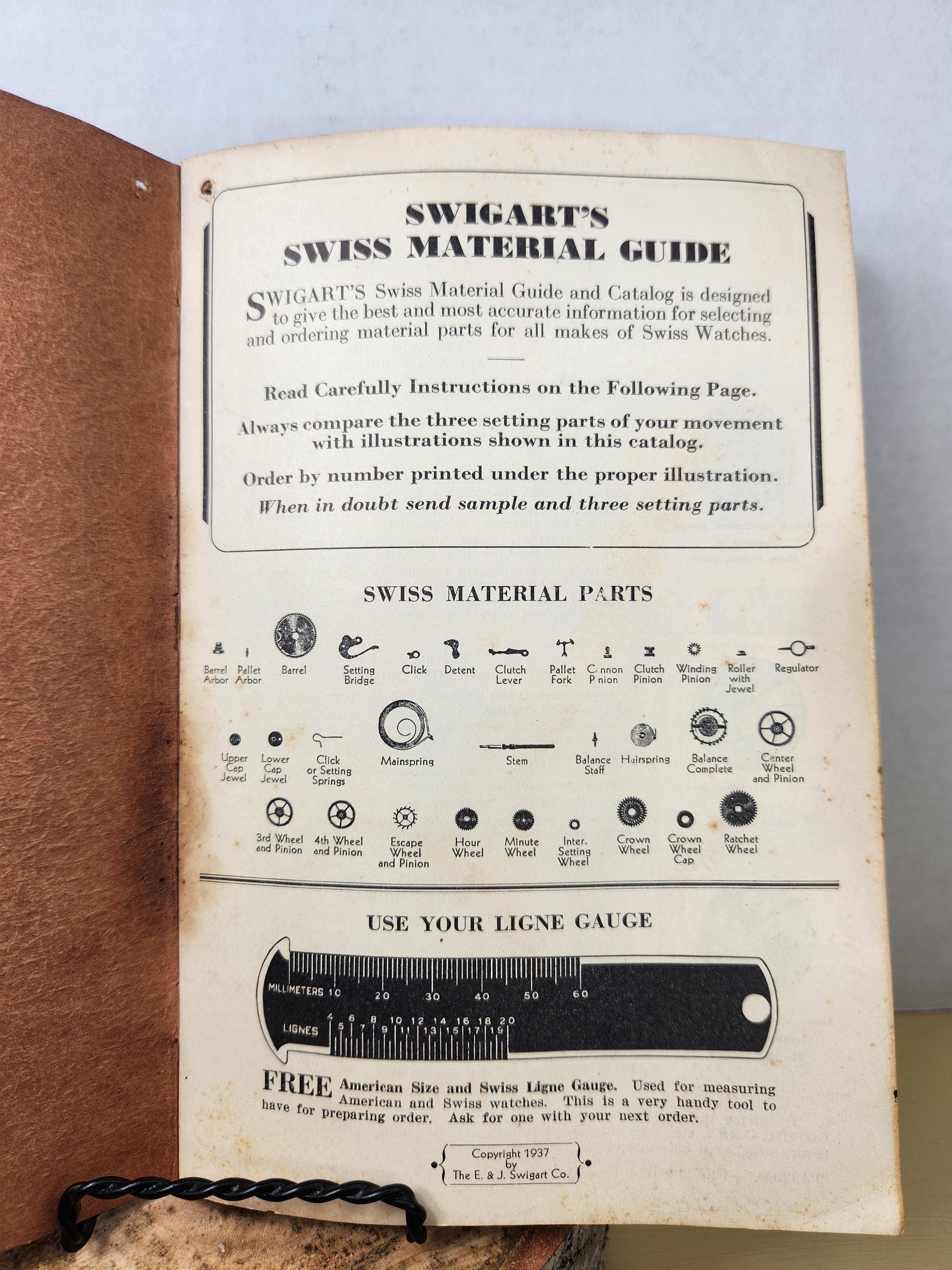 Swigart's Swiss Material Guide & Catalog 1937 - Etsy