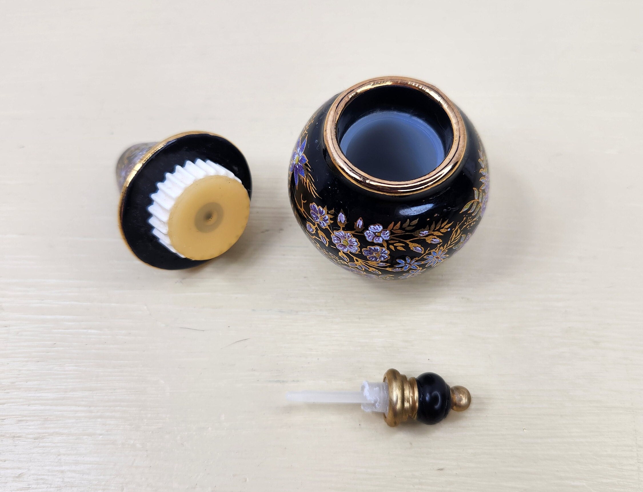 Vintage Venus Ceramics Perfume Bottle With 24K Gold Accents - Etsy