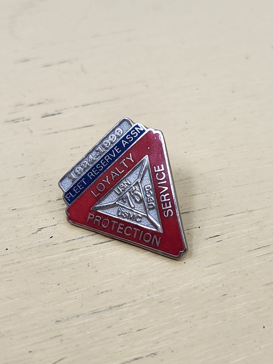 Vintage 75th Anniversary Fleet Reserve Assn USN, USMC, USCG Collectible ...