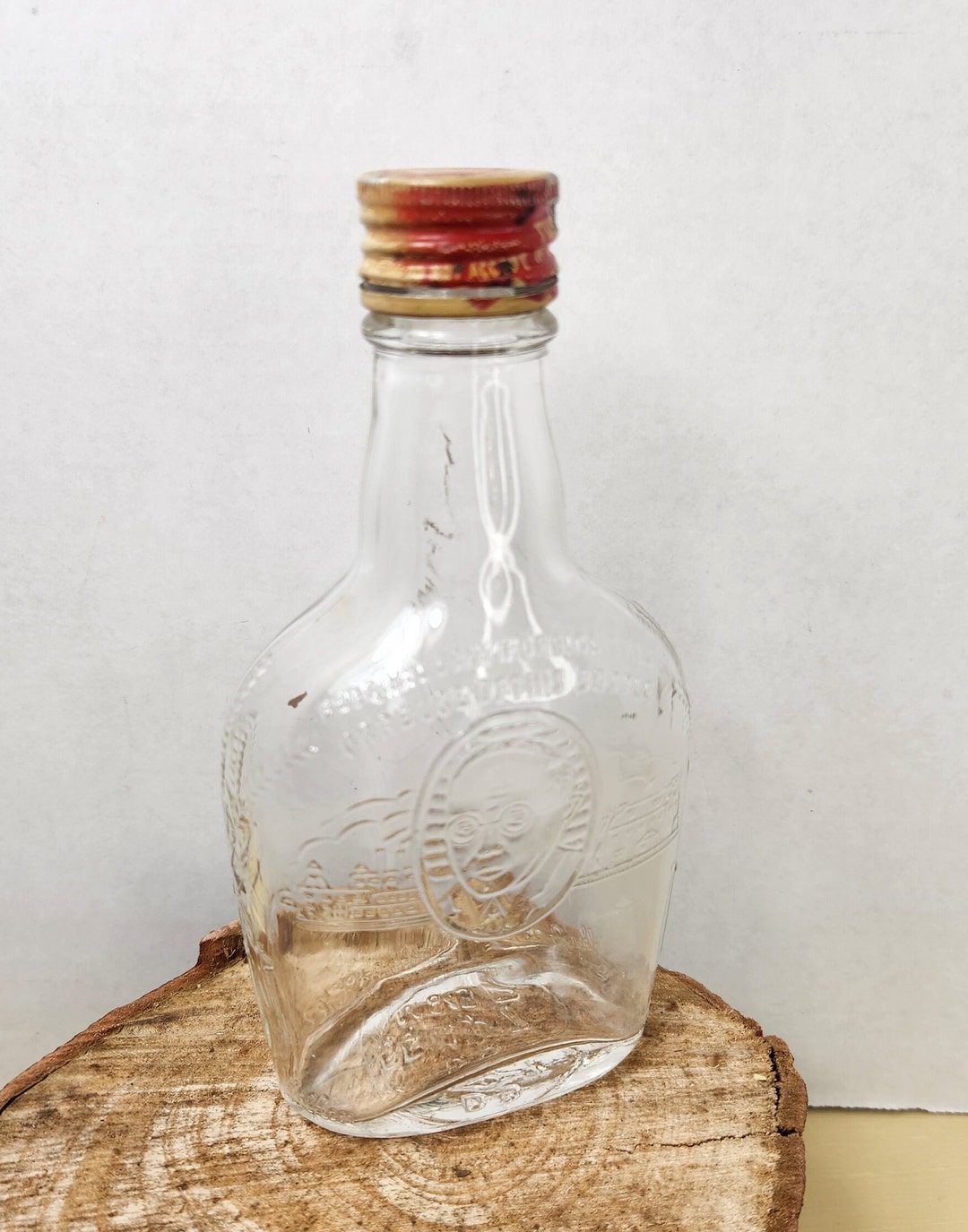 Vintage Harry E Wilken Bottle Glass Collectible Embossed Body ...