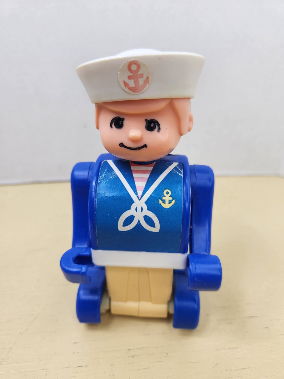 Vintage Tomy Toy Navy Boy Sailor Roller Toy - Etsy