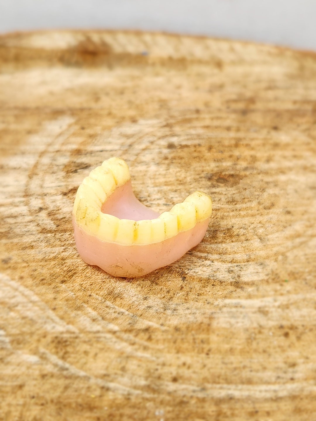 Vintage False Teeth Dentures Bubble Gum Ball Machine Charm Prize 3/4 ...
