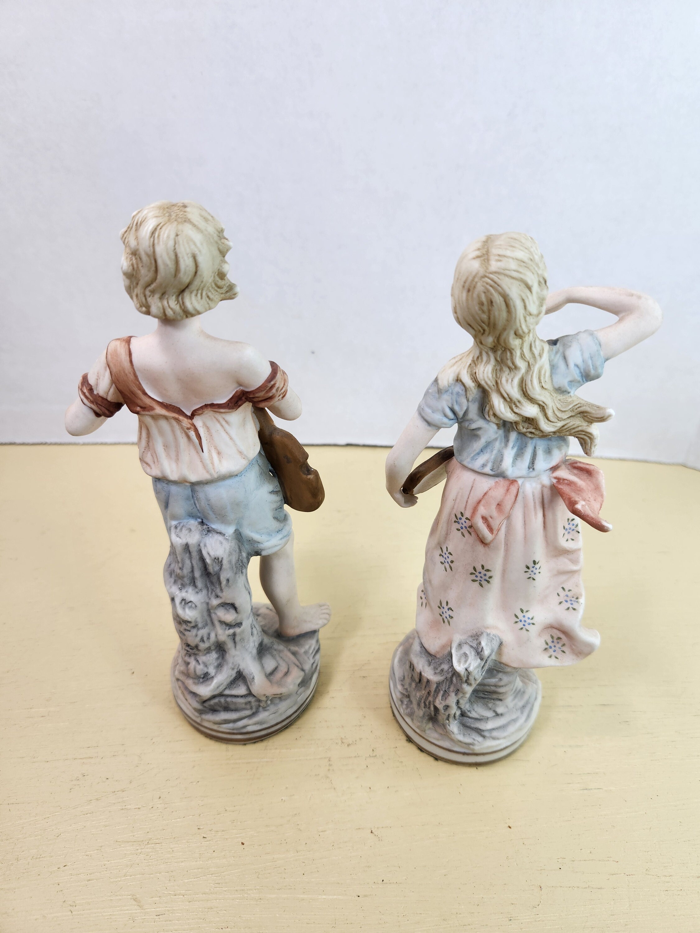 Vintage Sandrea Porcelain Set Man & Woman Musician - Etsy