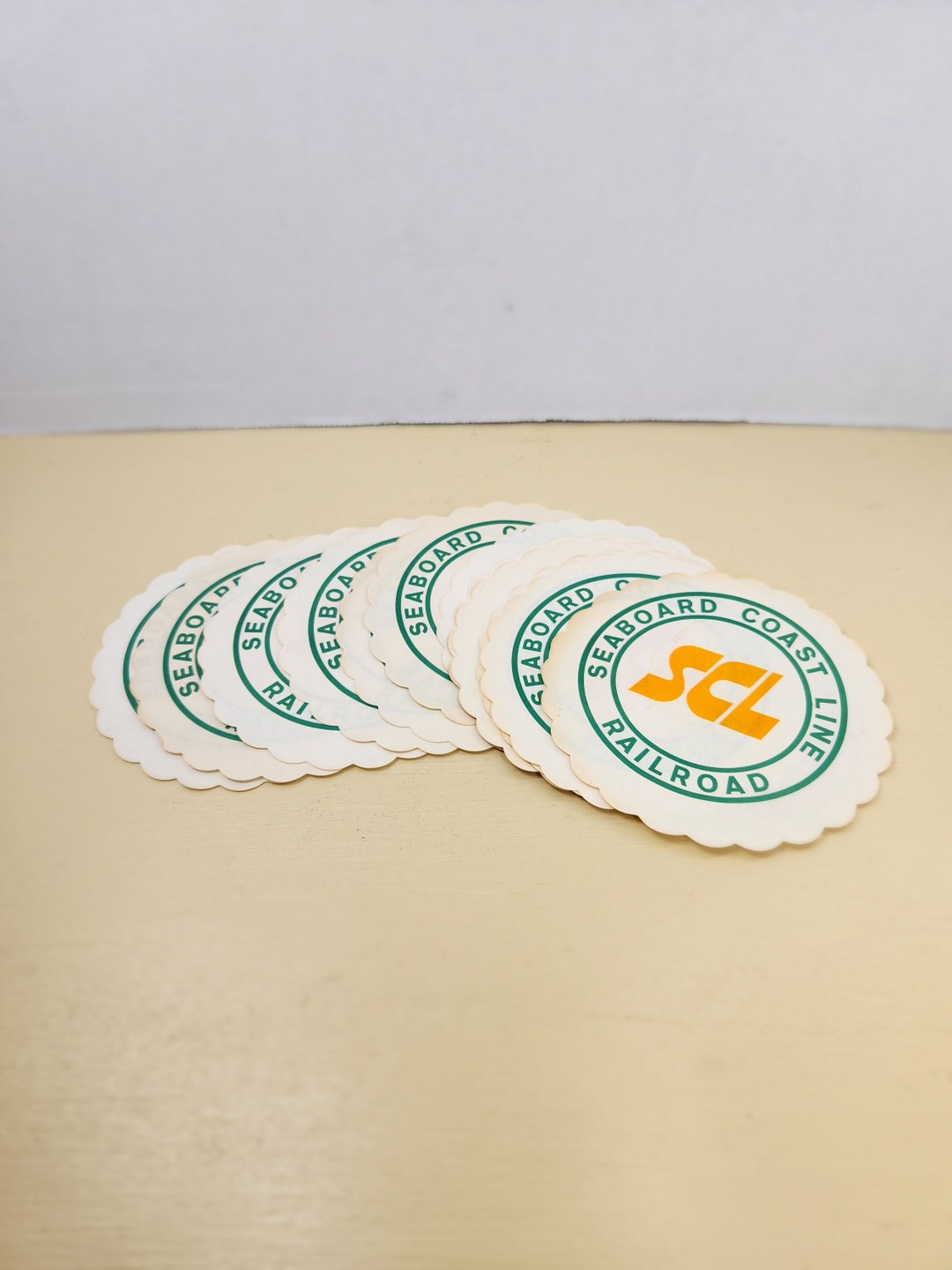 Vintage Seaboard Coastline Railroad (SCL) Paper Coasters (set of 17) - Etsy
