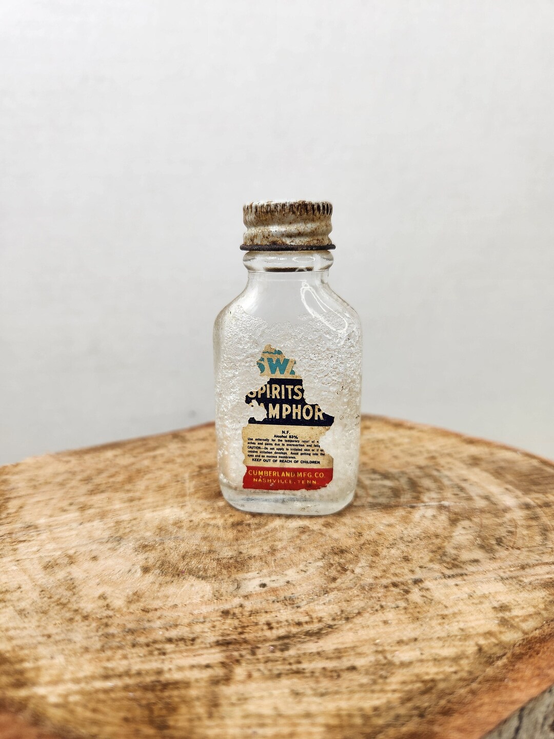 Vintage Spirits of Camphor Bottle by Cumberland Mfg. (1/2 Oz.) - Etsy