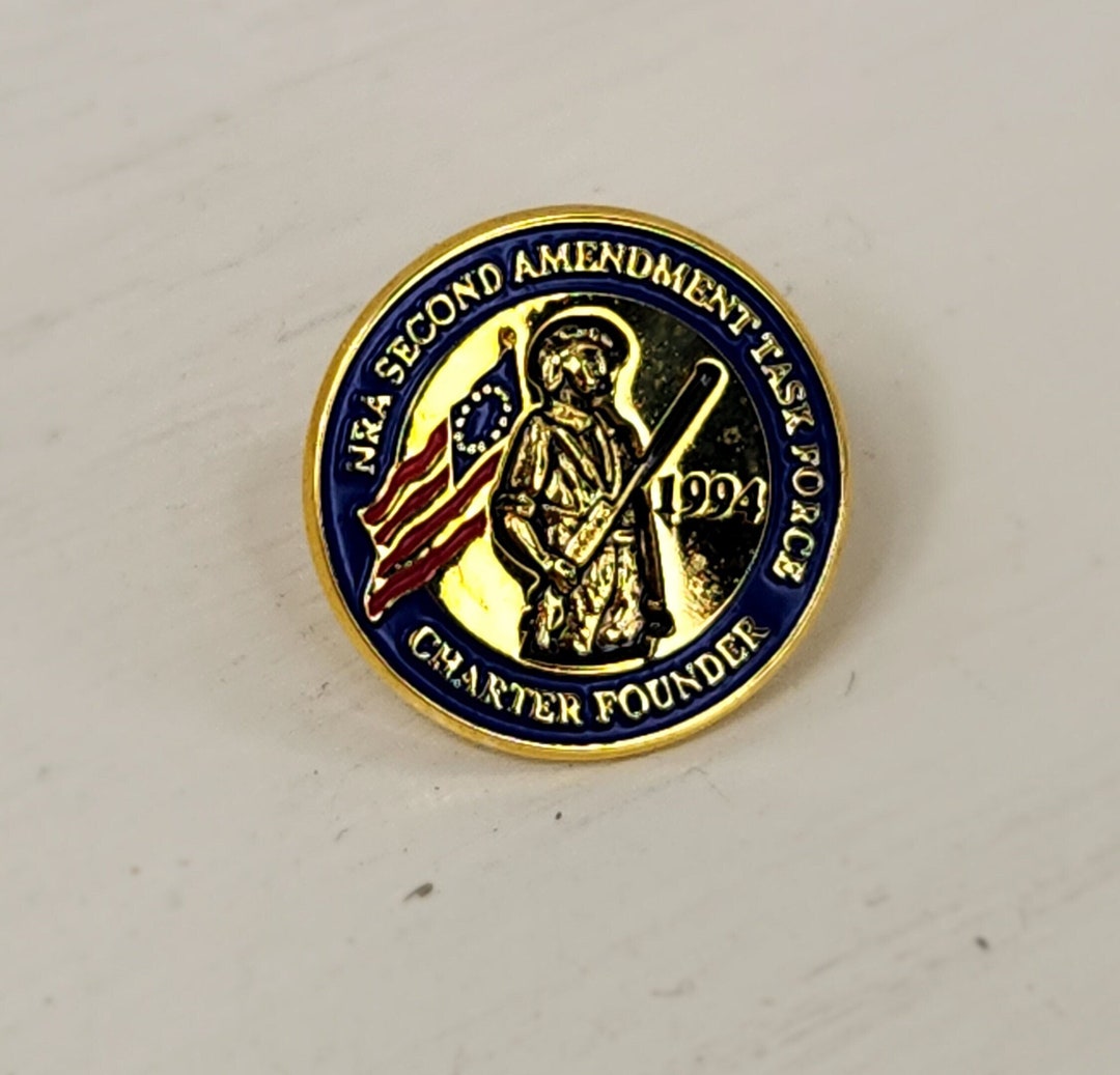 NRA Second Amendment Task Force Charter Founder 1994 Lapel Hat Pin - Etsy