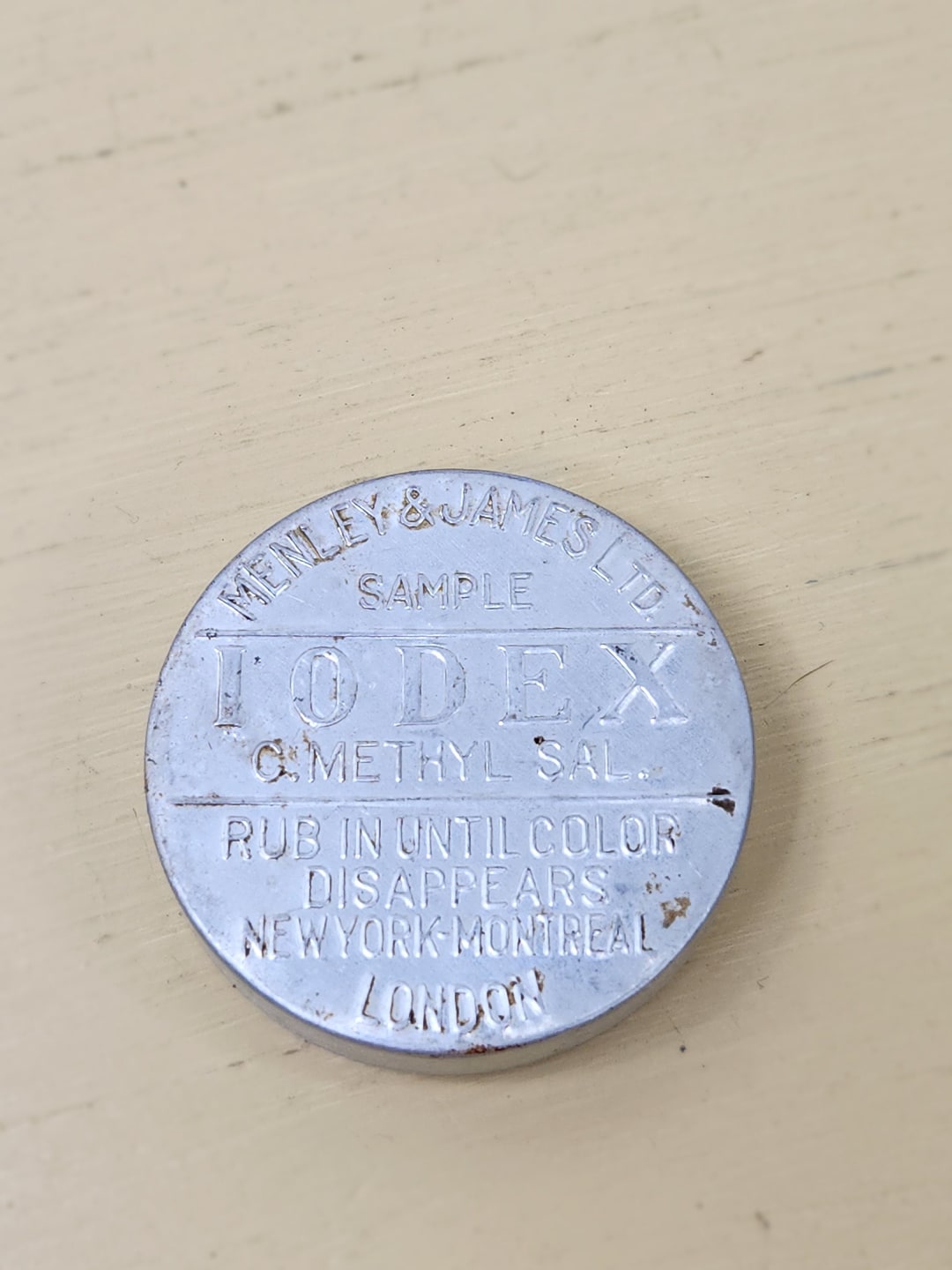 Vintage Iodex Salve Tin by Menley & James Ltd. - Etsy