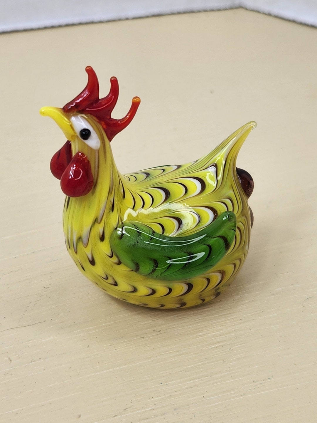 Vintage Lenox Blown Glass Rooster Figure - Etsy